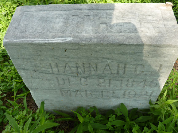 Schloatman, Hannah Catherine Jane (Weiser) - Arnold Cemetery
